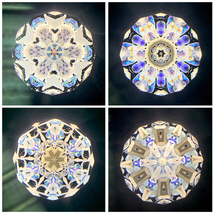 Kiry 桐林 恭子 亨「レース クリスマスver（蓄光タイプ）ブルー」（KB4005）2ミラー・オイルタイプ 万華鏡専門店 鎌倉ヴィヴァン ...