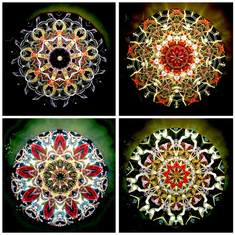 羽石 茂＆泉「ヤントラ・クルース2」（HS6034）2ミラー・オイルタイプ 万華鏡専門店 鎌倉ヴィヴァン（公式万華鏡通販サイト）