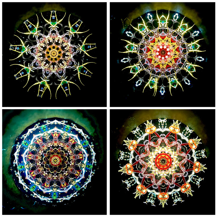 羽石 茂＆泉「ヤントラ・クルース2」（HS6034）2ミラー・オイルタイプ 万華鏡専門店 鎌倉ヴィヴァン（公式万華鏡通販サイト）