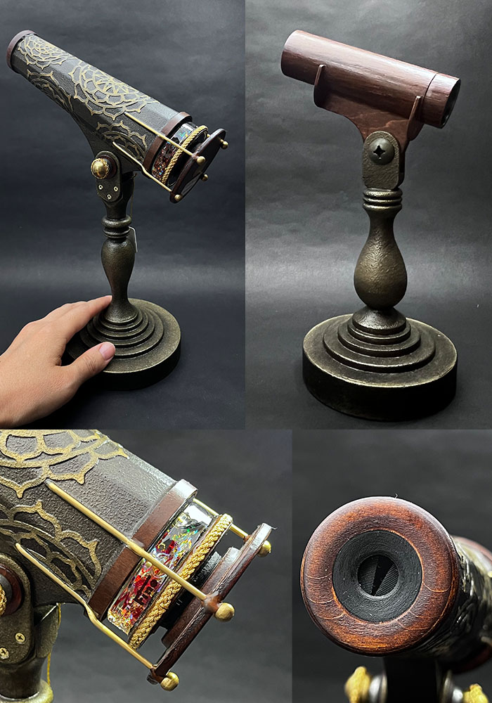 羽石 茂＆泉「ヤントラ・クルース2」（HS6034）2ミラー・オイルタイプ 万華鏡専門店 鎌倉ヴィヴァン（公式万華鏡通販サイト）