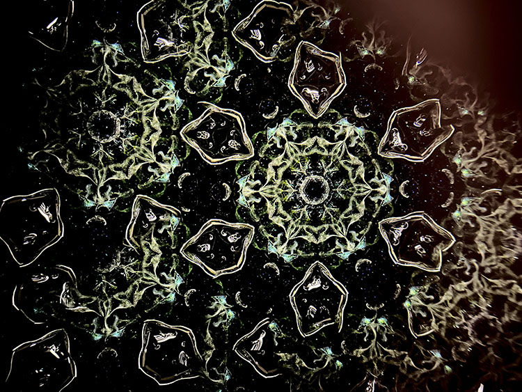 松田隆一「エトワール」（MR5011）3ミラー・6ポイント・オイルタイプ 万華鏡専門店 鎌倉ヴィヴァン（公式万華鏡通販サイト）