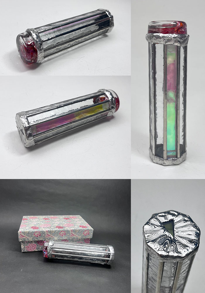 吏永子（Rieko）「暖炉のなかのほのおの色」（RI6018）特殊2ミラー・オイルタイプ 万華鏡専門店 鎌倉ヴィヴァン（公式万華鏡通販サイト）