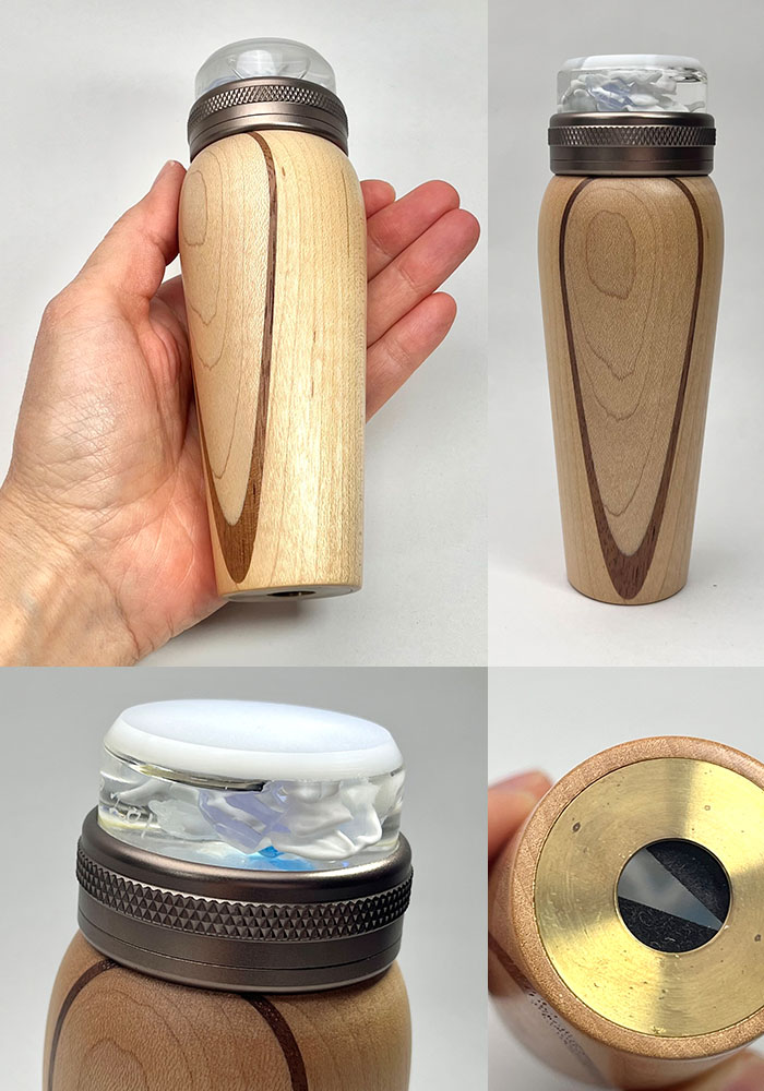 高林 千稔「Look Of The Sky WH」（TK6022）2ミラー・オイルタイプ 万華鏡専門店 鎌倉ヴィヴァン（公式万華鏡通販サイト）